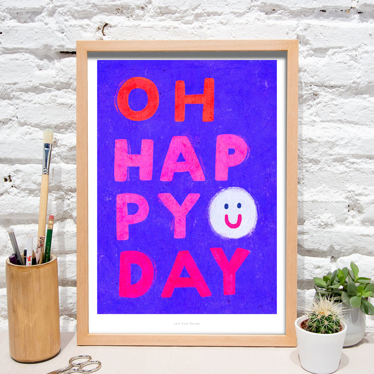 OH HAPPY DAY, Giclee print by Just Cool Design – La Causa Art Shop