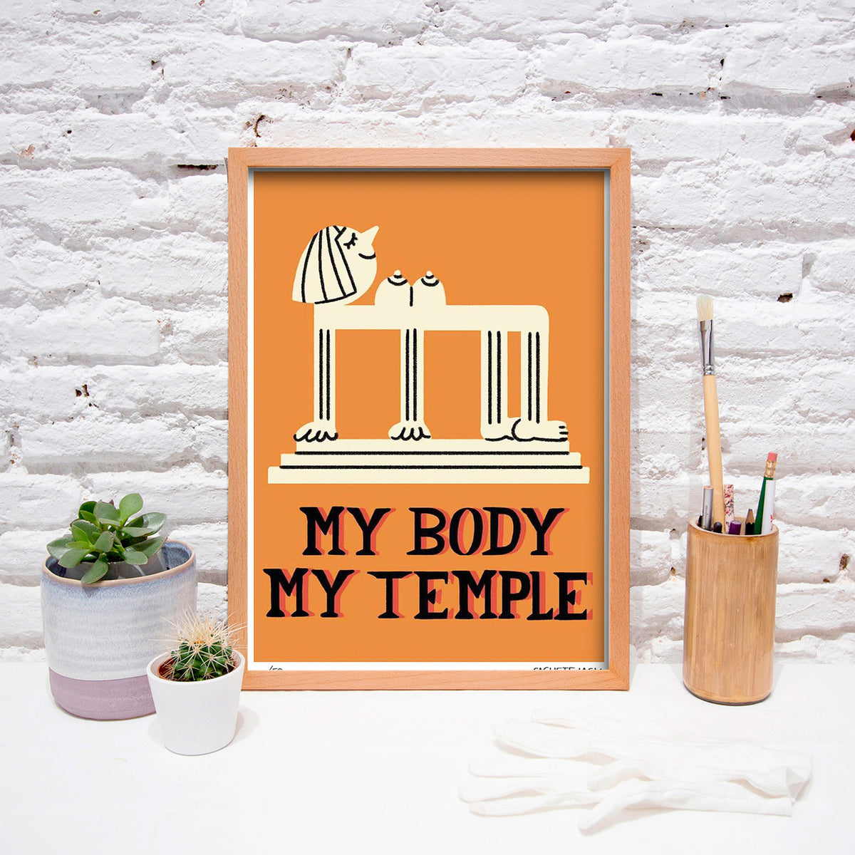 MY BODY MY TEMPLE, print digital by Cachete Jack – La Causa Art Shop