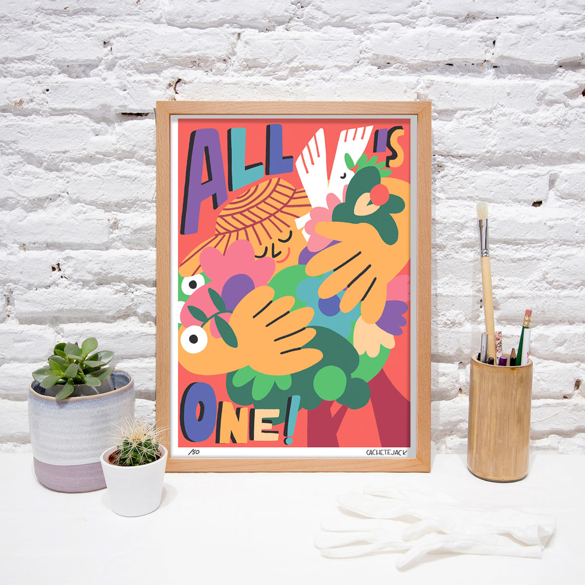 ALL IS ONE, print digital by Cachete Jack – La Causa Art Shop