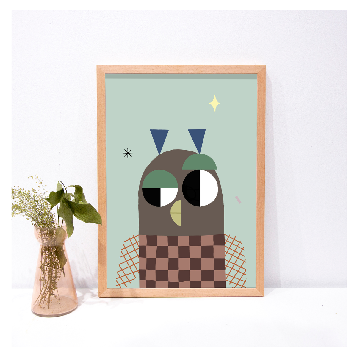OWL, Print giclé by Anna Dusza – La Causa Art Shop